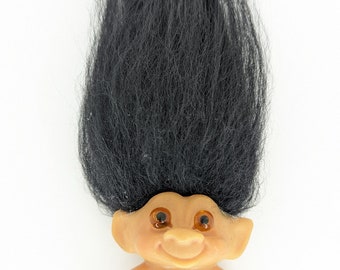Vintage DAM Troll Doll 1960s 3 Inch Purple Grey Hair OOAK - Etsy