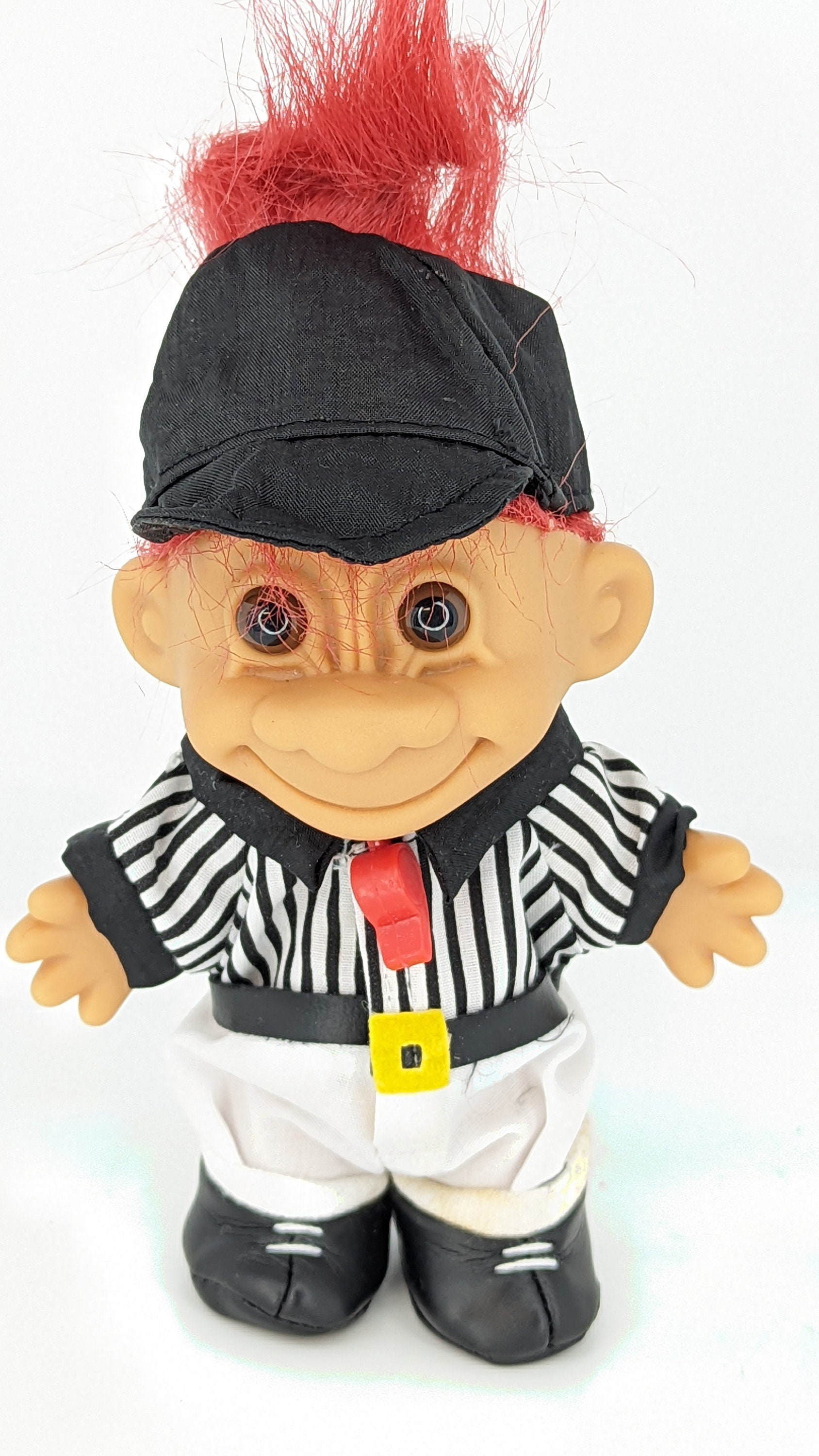 Russ Troll Doll Vintage Retro Red Hair Referee Umpire 5 Inch - Etsy