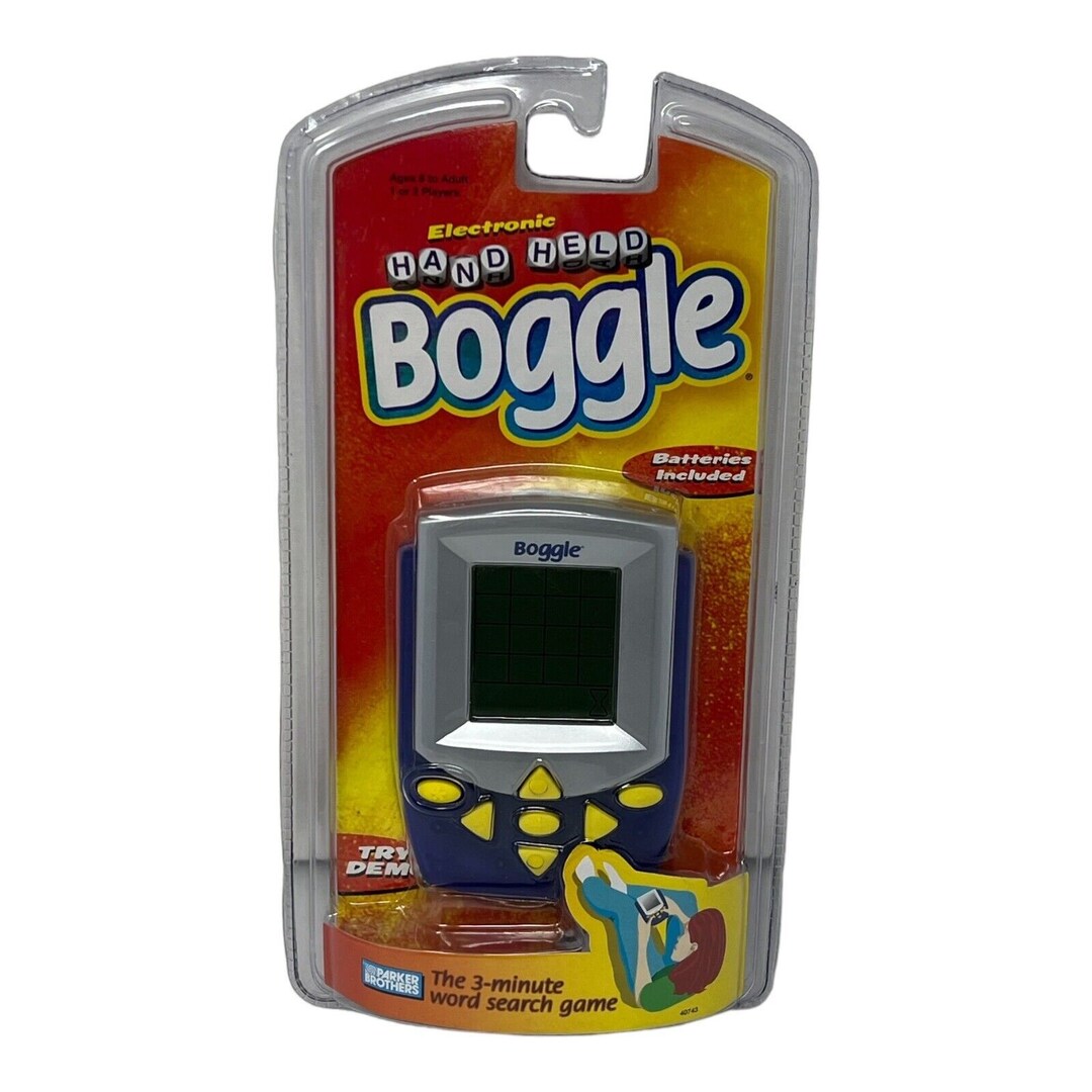 Boggle Handheld Electronic Game MB Milton Bradley Travel Vintage Retro ...