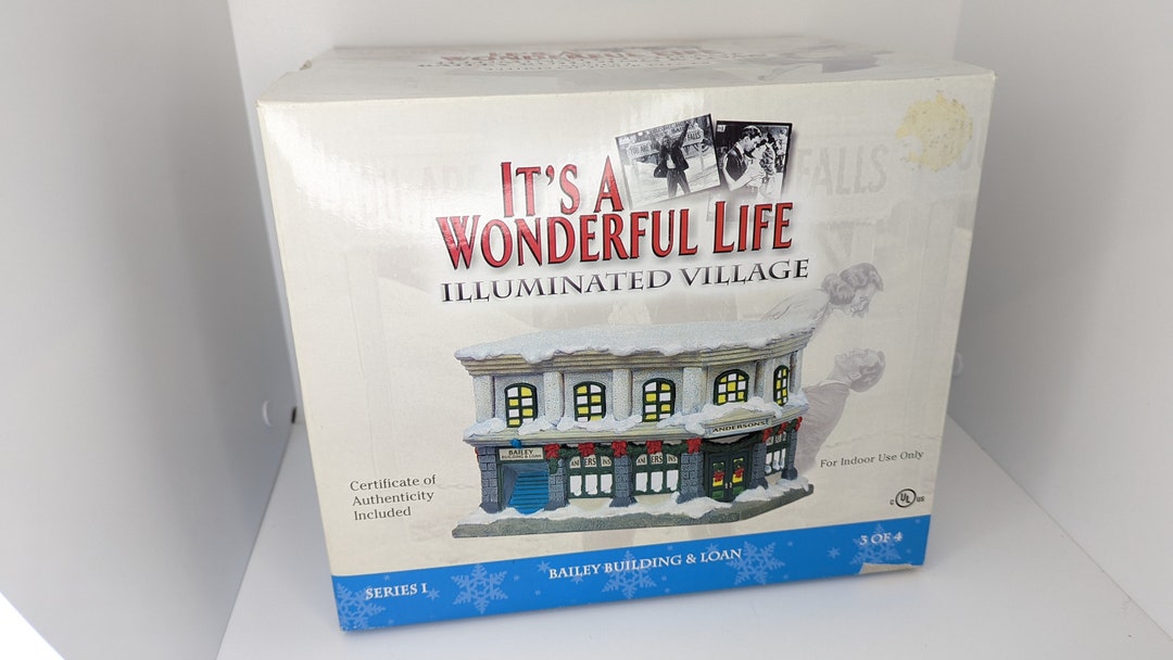 It's a Wonderful Life Village Christmas Iawl Enesco BEDFORD FALLS ...