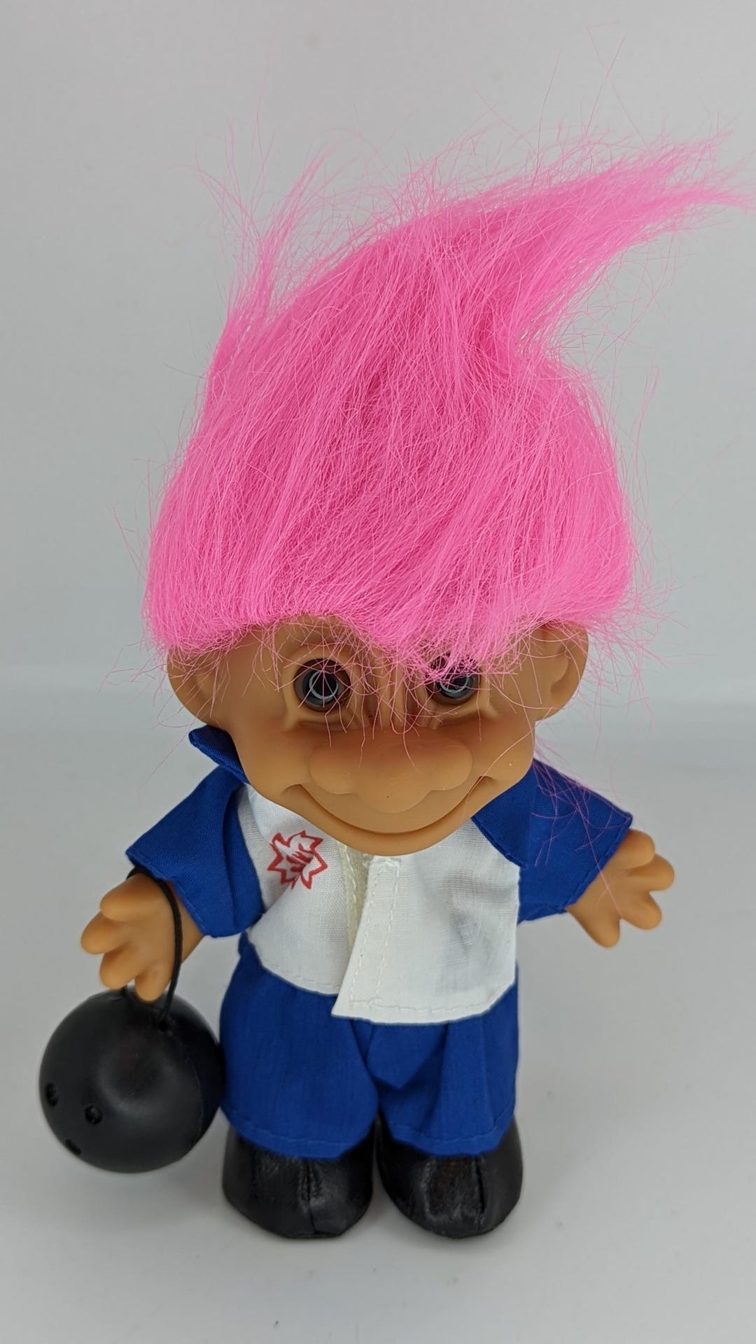 BOWLER Bowling 5" Russ Troll Doll Pink Hair Collectible Figure Gift - Etsy