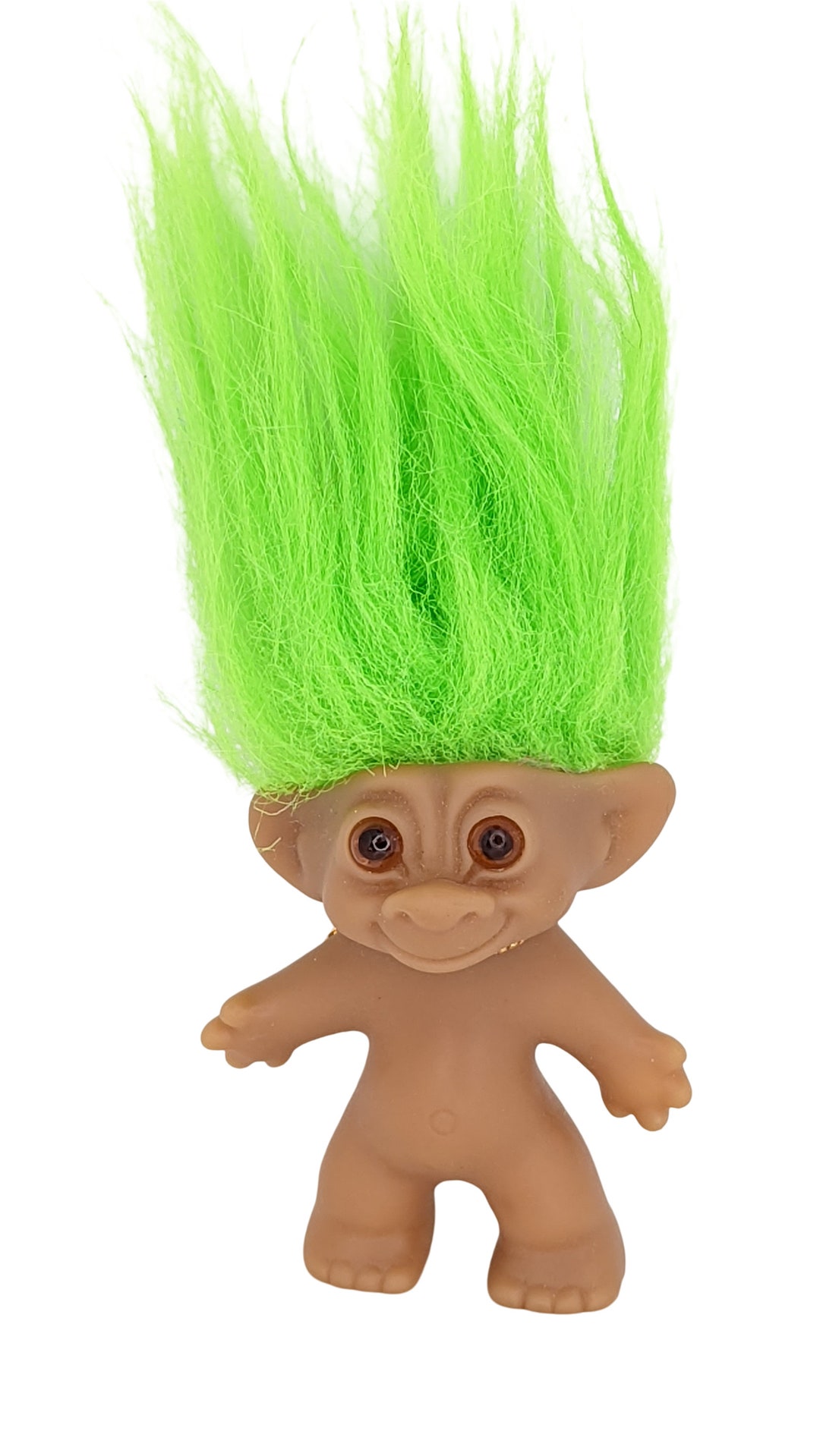 Troll Doll Green Hair 3 Inch Uneeda Wishnik Horseshoe - Etsy