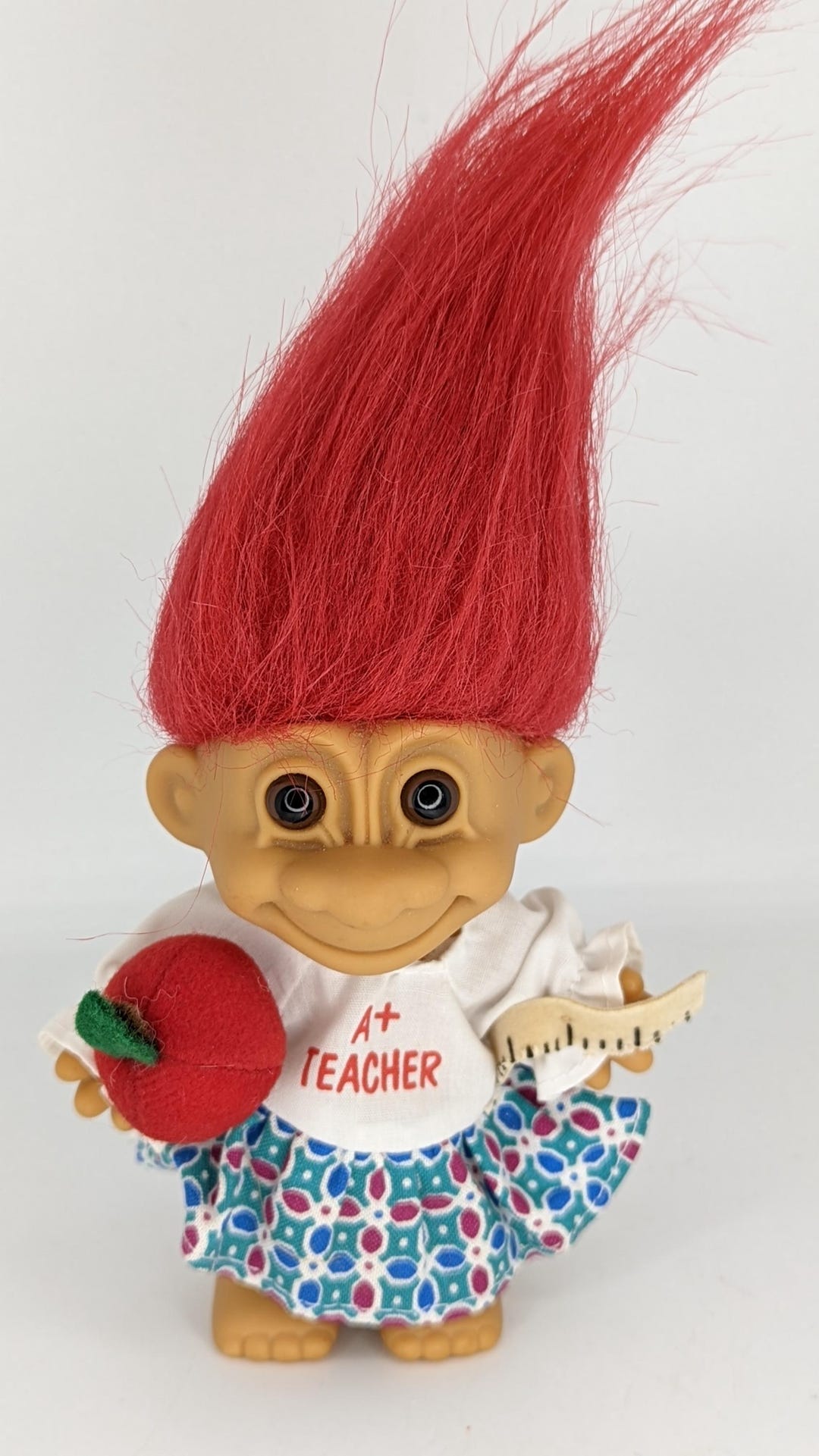 Teacher Troll Doll Red Hair Russ Vintage Retro Nostalgic Back to School ...