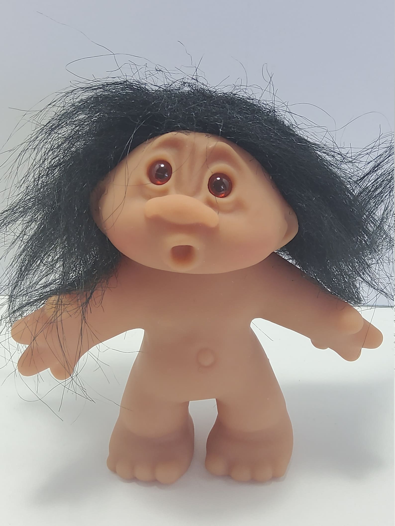 Troll Doll Dam Black Hair Vintage New - Etsy