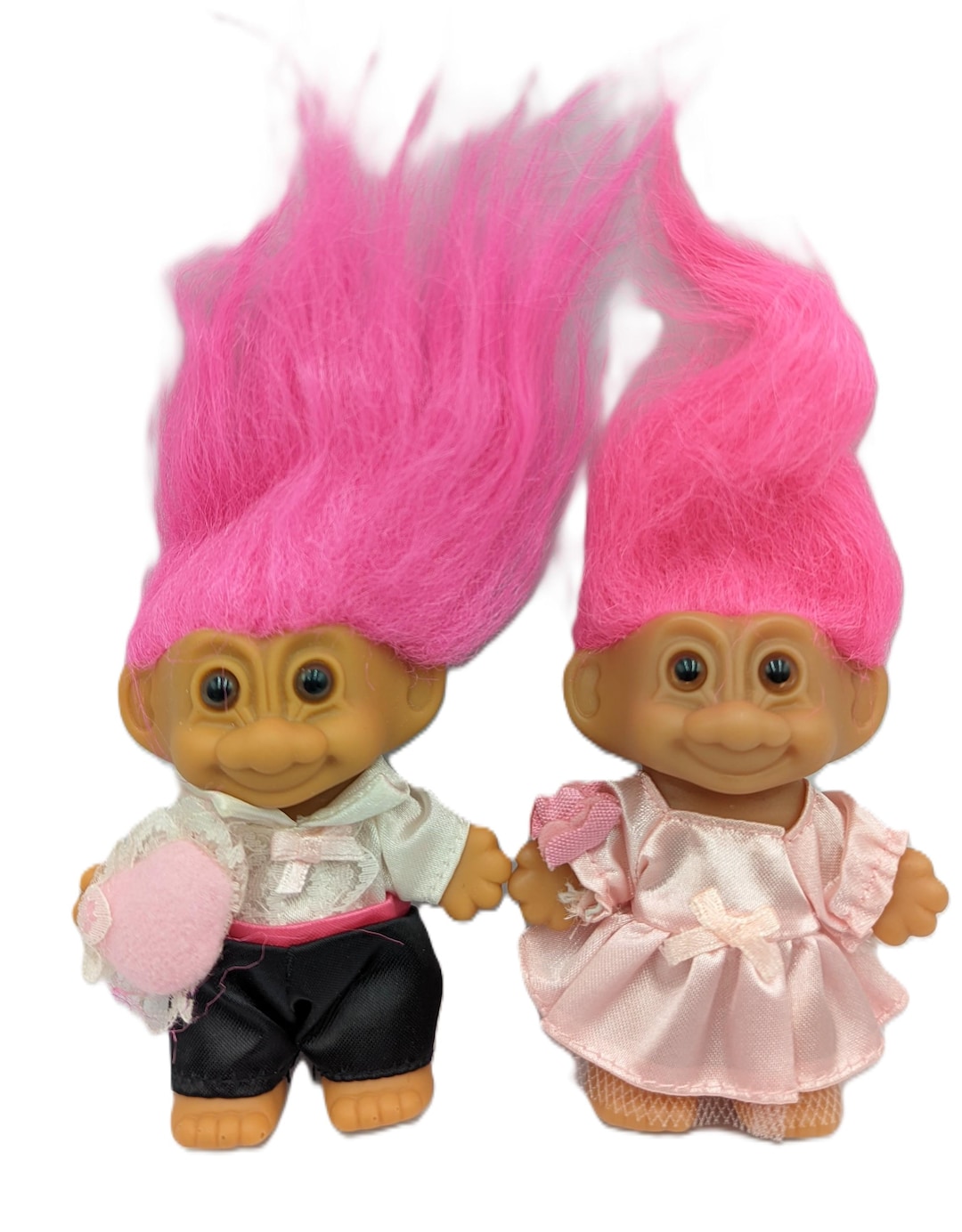Valentine Wedding Russ Trolls Vintage Flower Girl Ring Bearer Dolls New ...