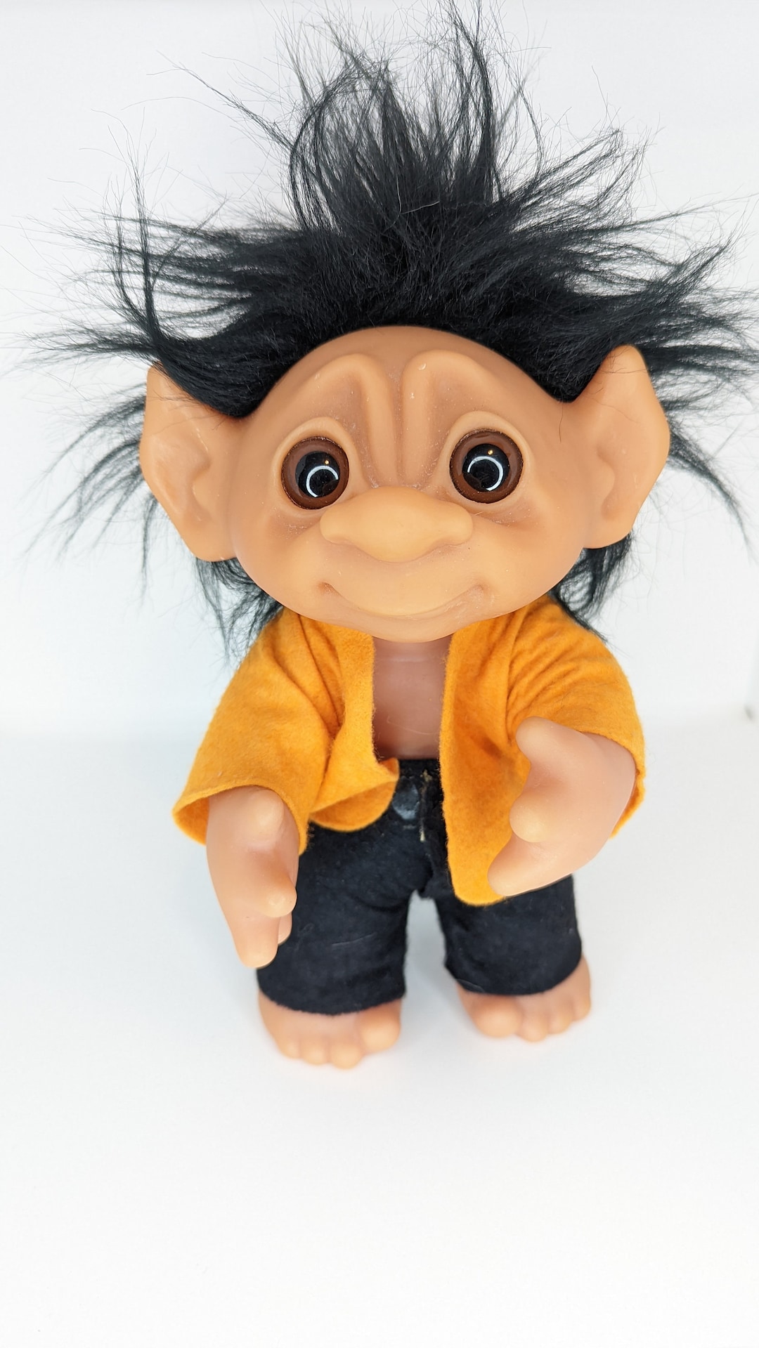 Troll Doll Dam 8 Inch Collectible Black Hair - Etsy