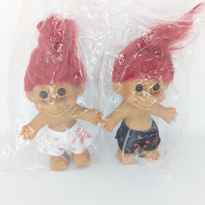 Troll Doll Russ Red Hair Retro Vintage Old Valentines Set Lot New - Etsy