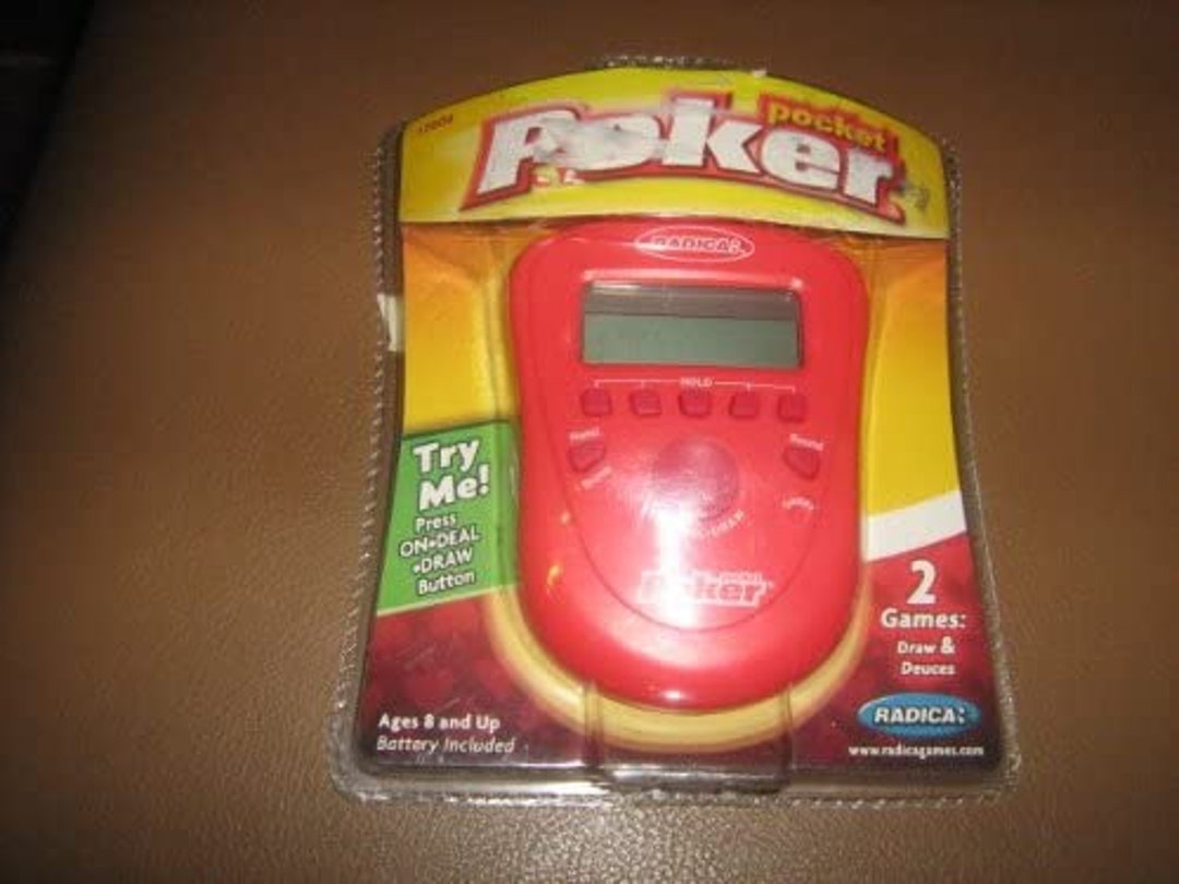 Poker Handheld Game Vintage Radica Electronic - Etsy