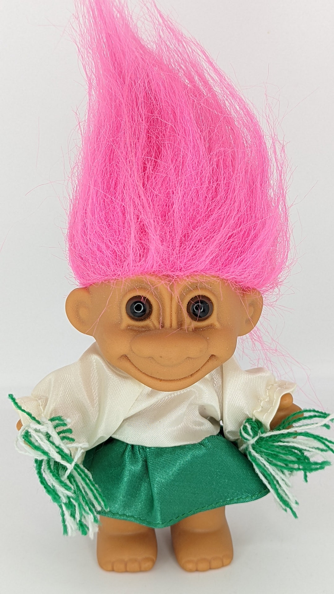 Vintage Russ Troll Doll Pink Hair Cheerleader Collectible Toy - Etsy