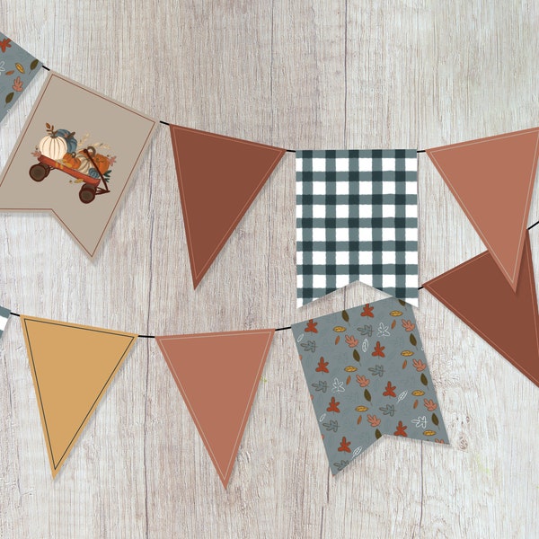 Fall Leaf Banner - Etsy