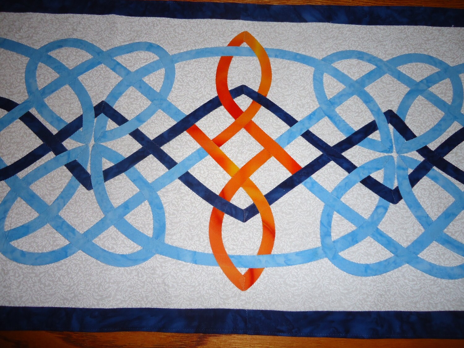 Blue Batik Celtic Knot Table Runner/wall Banner - Etsy
