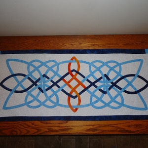 Blue Batik Celtic Knot Table Runner/wall Banner - Etsy