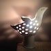 Ceramic Lamp, Ceramic Light, White , Bird, Made to Order - Etsy