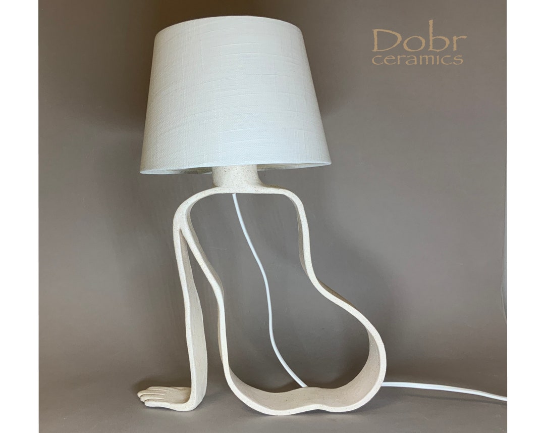 Lighting, Ceramic Lamp, Table Lamp, Woman, Female Figure, Made to Order ...