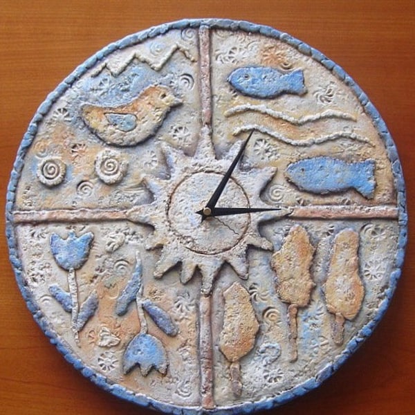 Ceramic Clock - Etsy