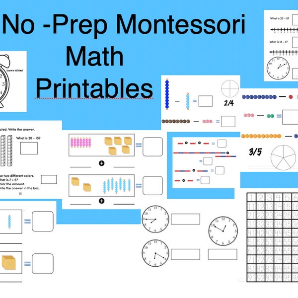 Montessori Math - Etsy Australia
