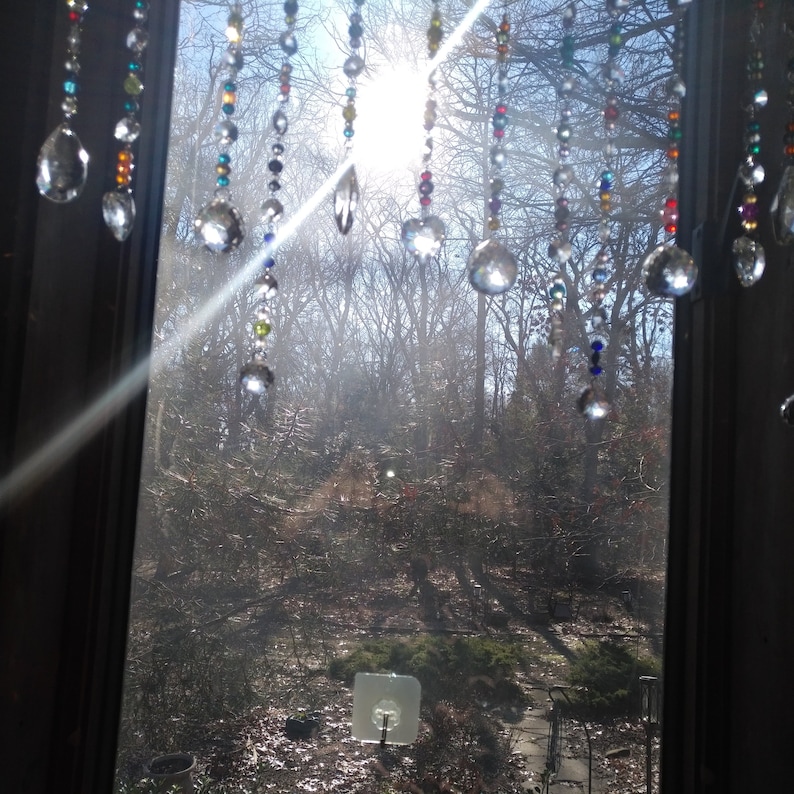 Window Suncatcher Crystal Window Curtains Prism Crystals - Etsy