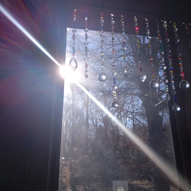 Window Suncatcher Crystal Window Curtains Prism Crystals - Etsy