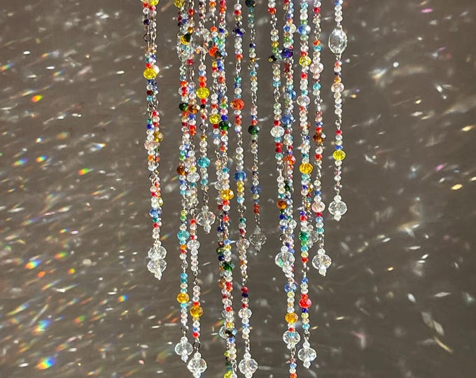 Custom Made Light Catcher, Hippie Room Decor Aesthetic, Crystal ...