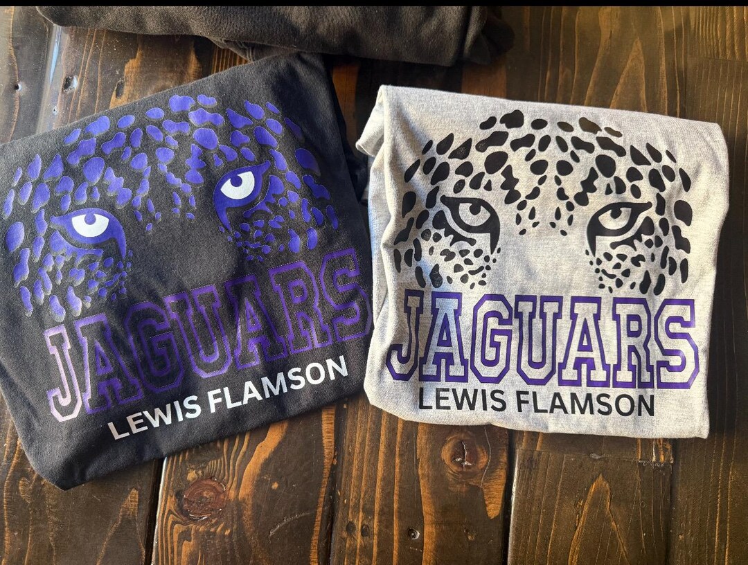 Lewis Flamson Jaguars Spirit Wear, Custom School T-shirt - Etsy
