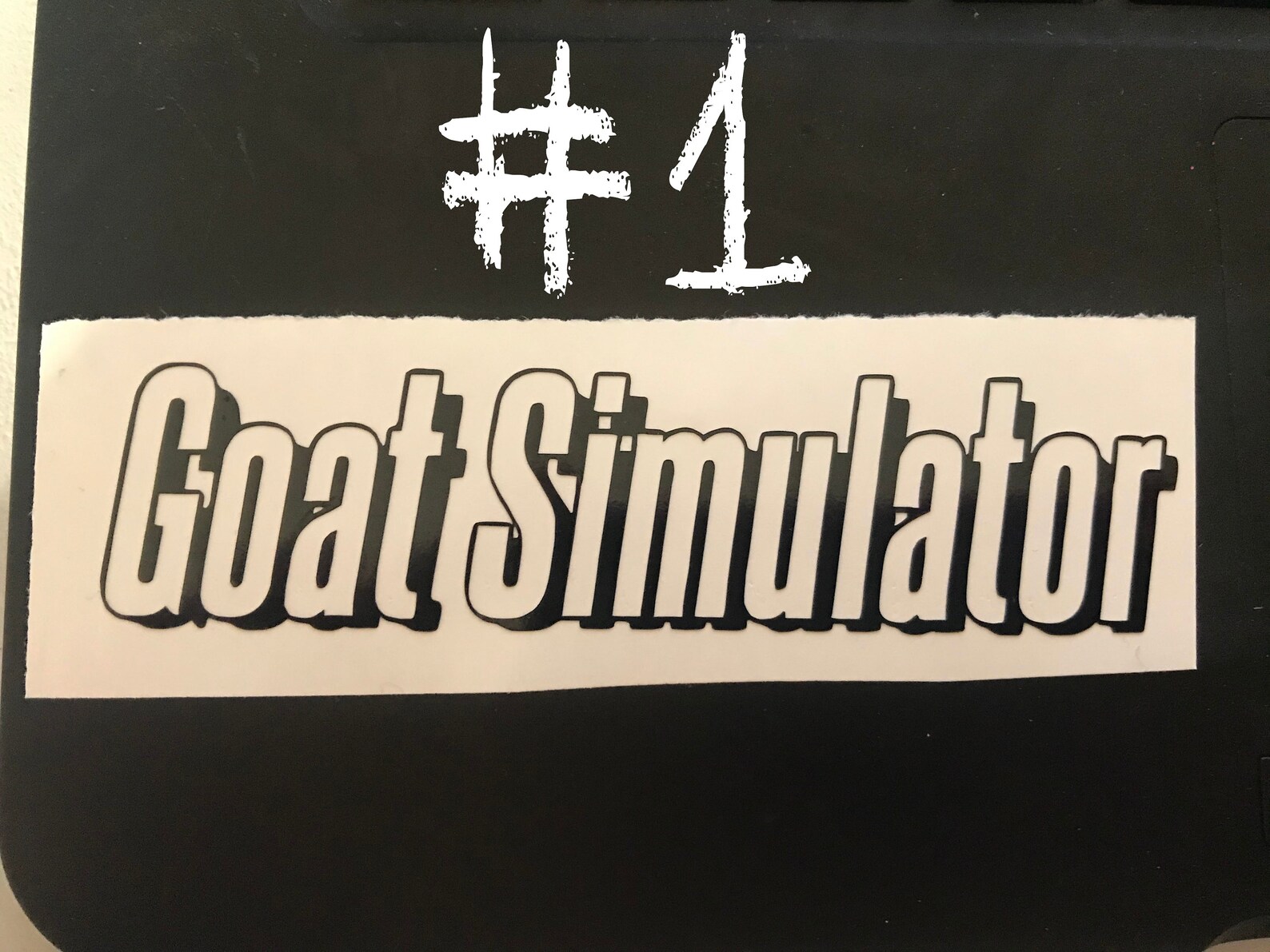 Permanent Vinyl Goat Simulator Logo Stickers. Goat Silhouette - Etsy