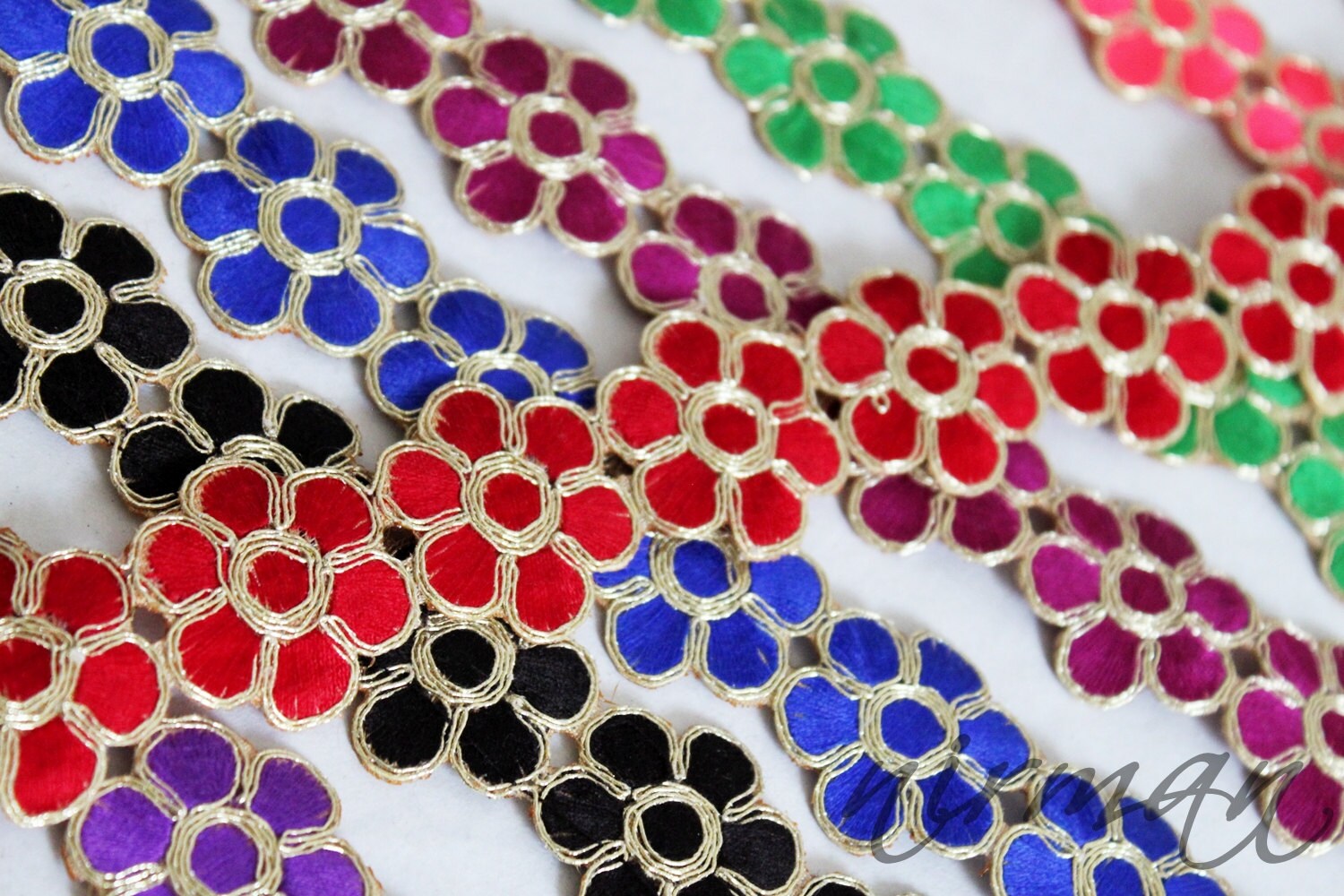 Wedding Trim Multiple Colors Floral Cut Work Trim Craft - Etsy