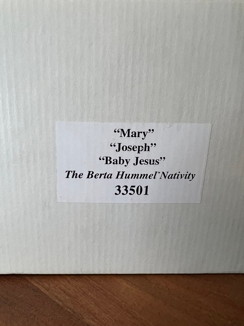 1996 Berta Hummel Nativity 33501 Mary, Joseph, and Baby Jesus - Etsy