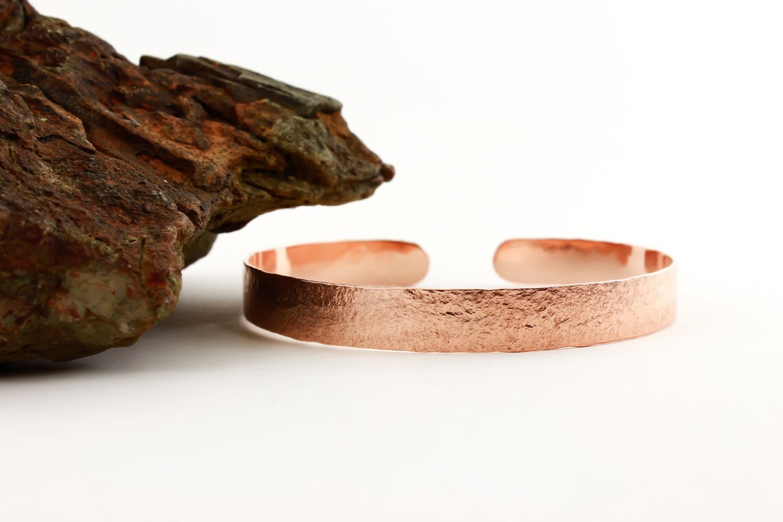 Arm Band, Hammered Copper, Lead and Nickel Free, Textured, Hand Forged ...