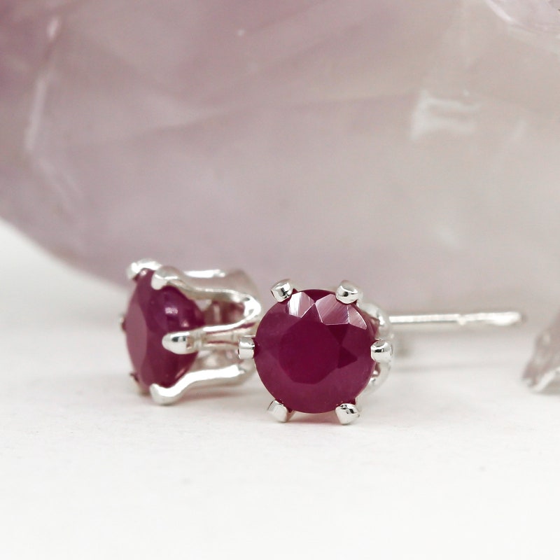 Ruby Earrings - Etsy