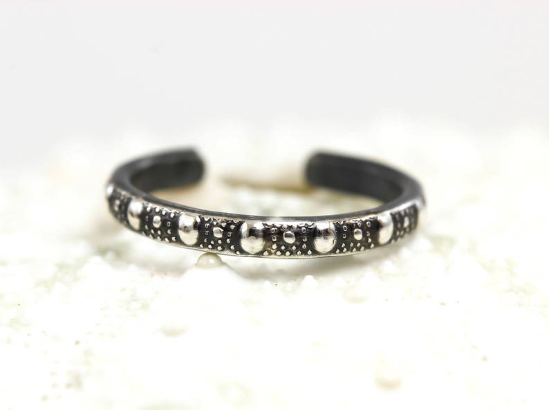 Toe Ring, Sea Urchin Toe Ring, Silver Toe Ring, Solid 925 Sterling ...