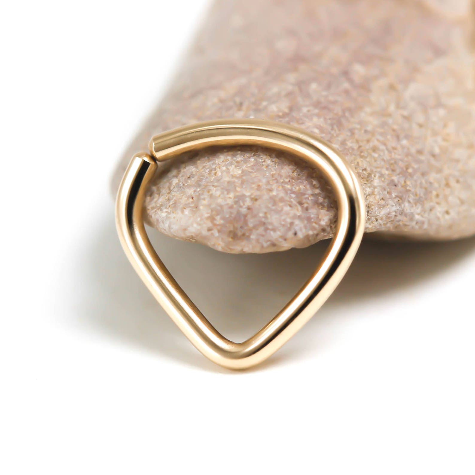 Septum Ring Triangle Septumtriangle Nose Ring Silver 14K - Etsy Australia