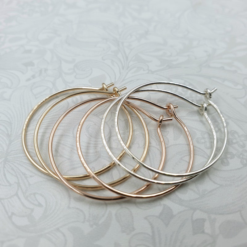 Simple Hoop Earrings - Etsy Canada