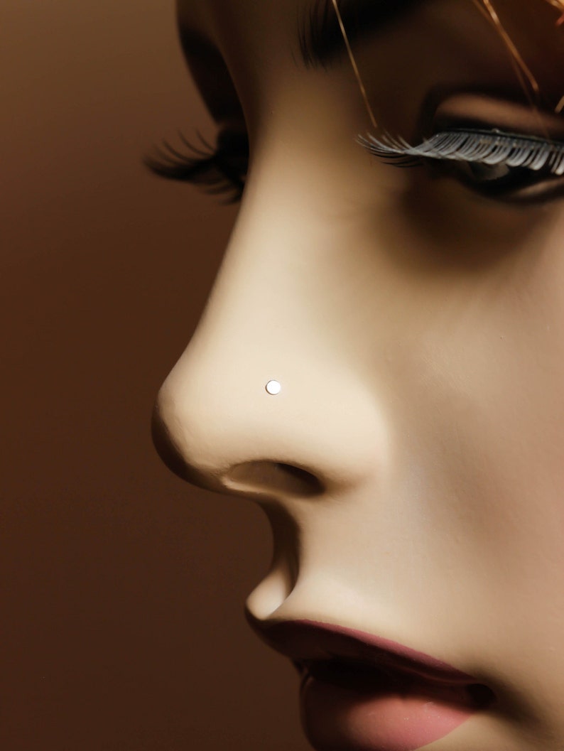 Nose Stud Tiny Nose Stud Small Sterling Silver Nose Stud - Etsy