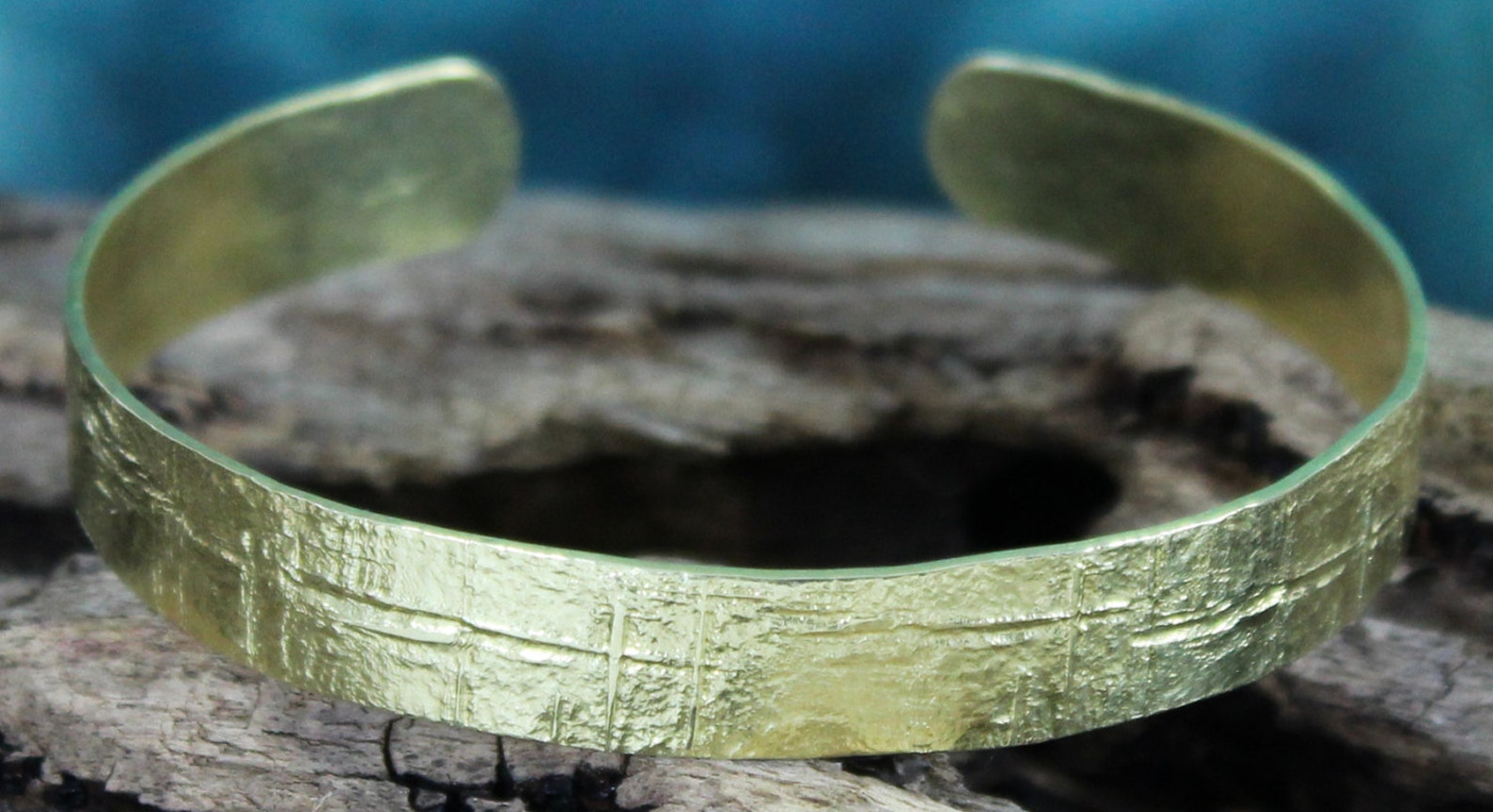 Cuff Bracelet, Hammered Solid Brass, Textured Brass, Lead and Nickel ...