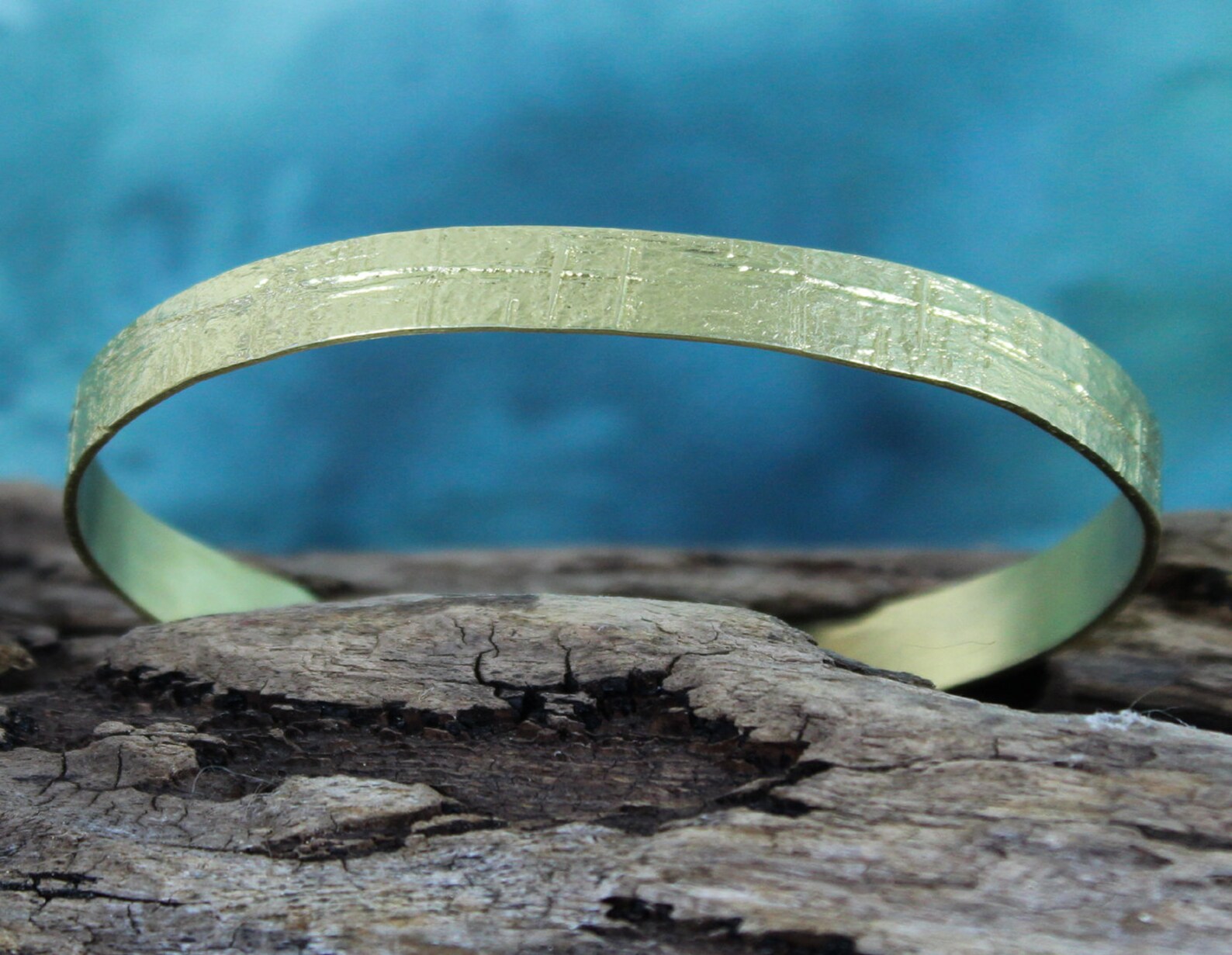 Cuff Bracelet, Hammered Solid Brass, Textured Brass, Lead and Nickel ...