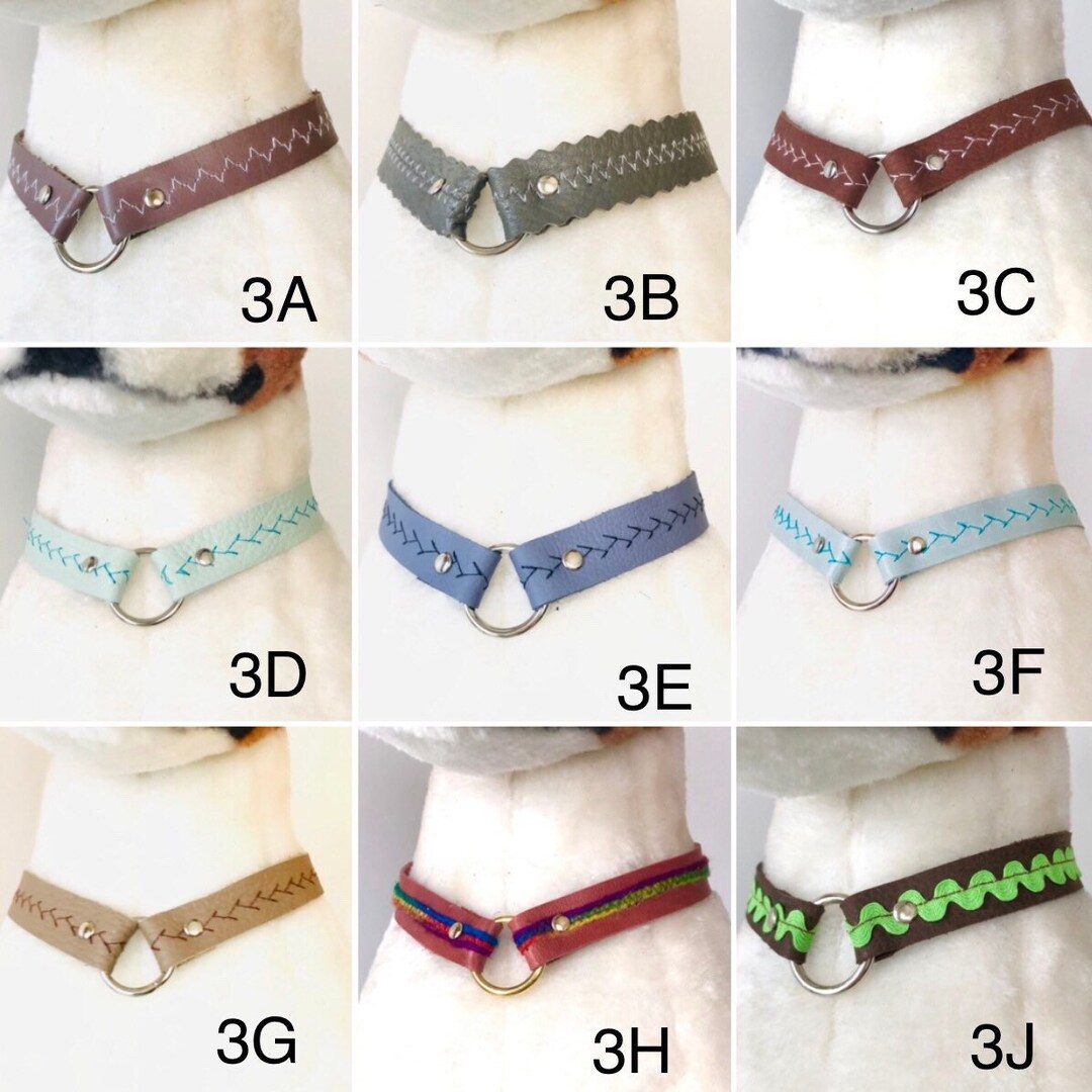 Leather House Collar Dog ID Collar Embroidered Dog Tag Collar Super ...