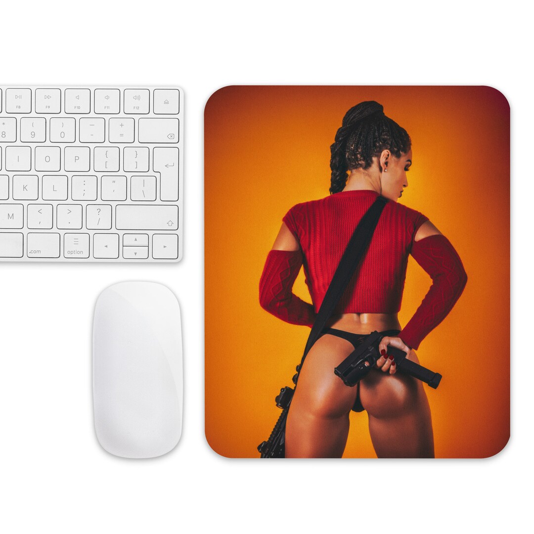 Sexy Butt Mouse Pad Booty Mouse Pad Perfect Ass Mouse Pad Sexy Girl Mouse Pad Girl With Gun ...