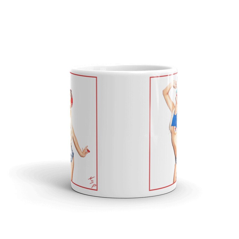 Pinup Girl Mug Sexy Girl Mug Hot Girl Mug Sexy Coffee Mug Pinup Girl