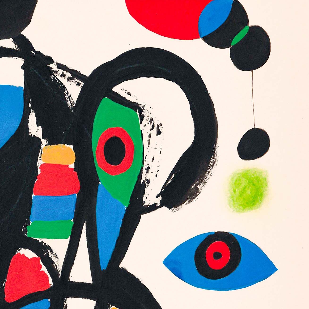 JOAN MIRÓ Signed 'abstract Figures' Original - Etsy