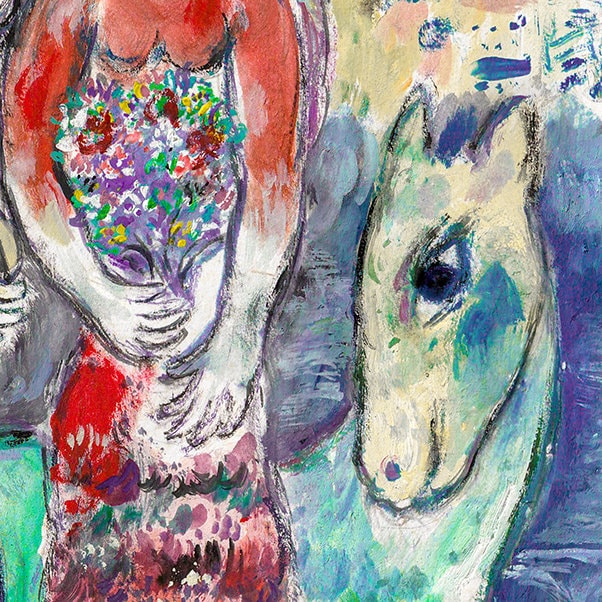 MARC CHAGALL Clown Amoureux Original Lithograph Vintage Signed Print ...