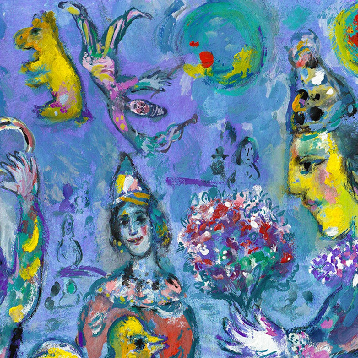 MARC CHAGALL ' the Circus' - Original Lithograph- Signed Print (COA ...
