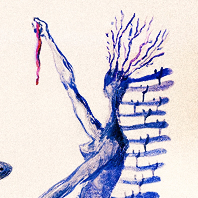 SALVADOR DALÍ 'the Burning Giraffe' - Original Lithograph- Signed Print ...