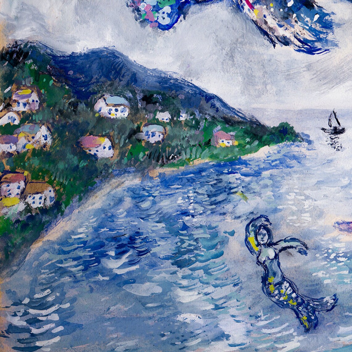 MARC CHAGALL 'summer Dream' - Original Lithograph- Vintage Signed Print ...