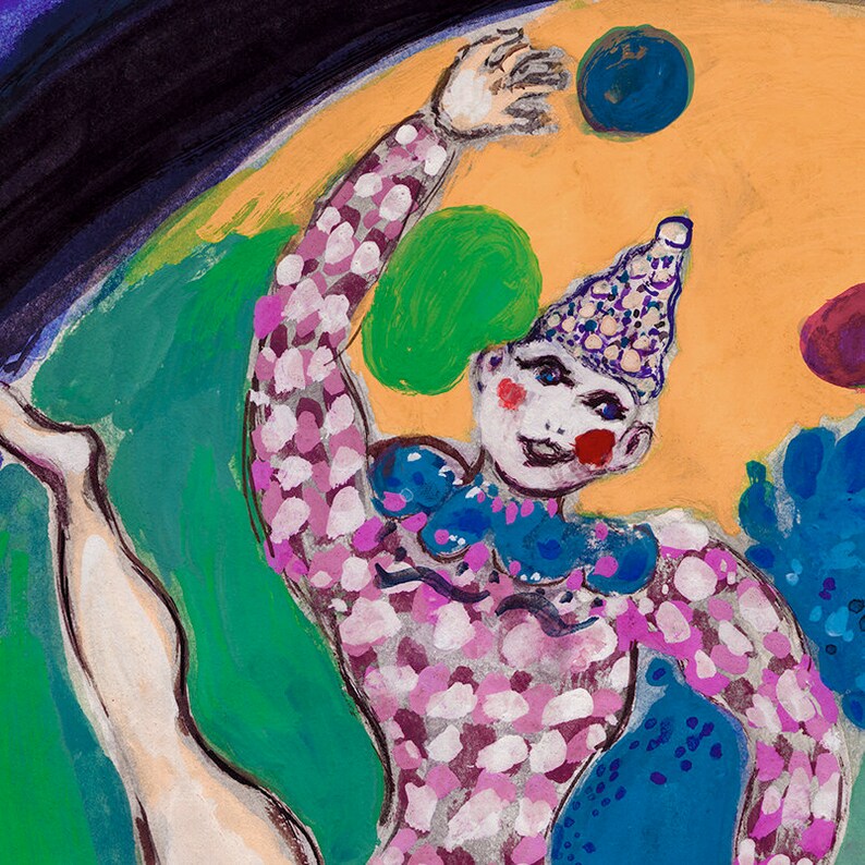 MARC CHAGALL 'the Circus' - Original Lithograph- Signed Print (COA) 'le ...