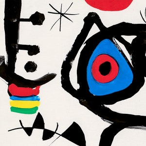 JOAN MIRÓ Signed 'abstract Figures' - Original Lithograph- Vintage ...