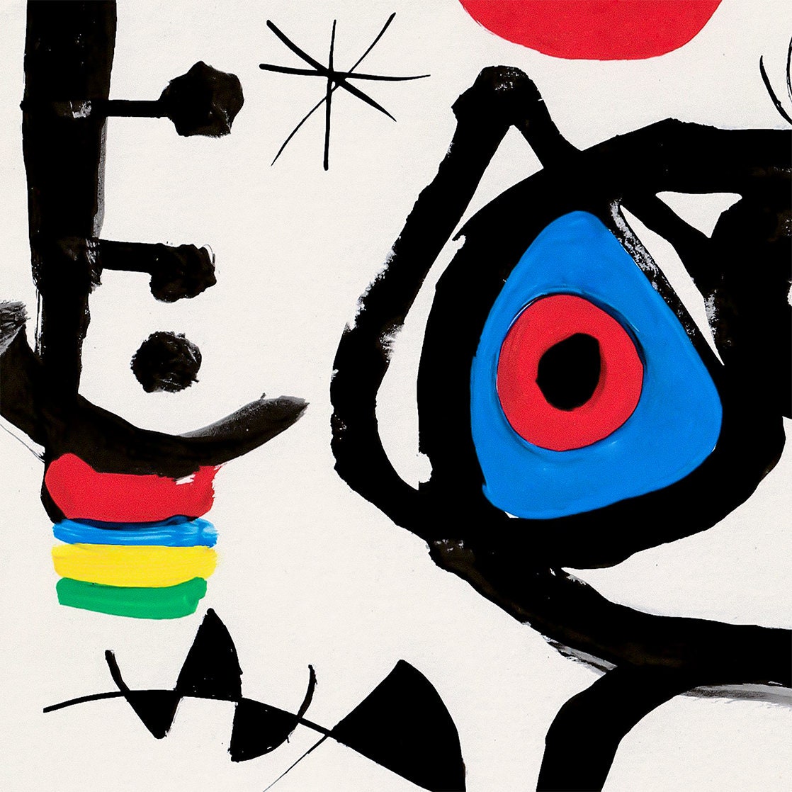 JOAN MIRÓ Signed 'abstract Figures' Original - Etsy