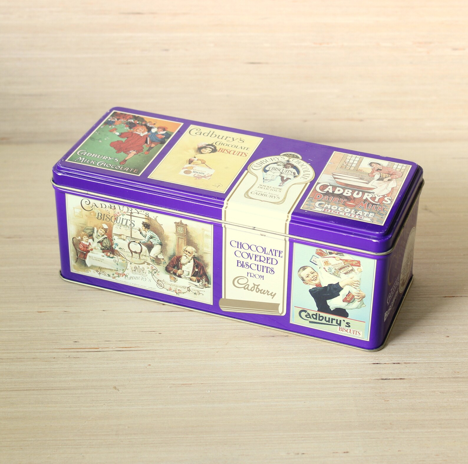 Cadbury's Chocolate Covered Biscuits Tin--purple, Mid 1990s--great ...