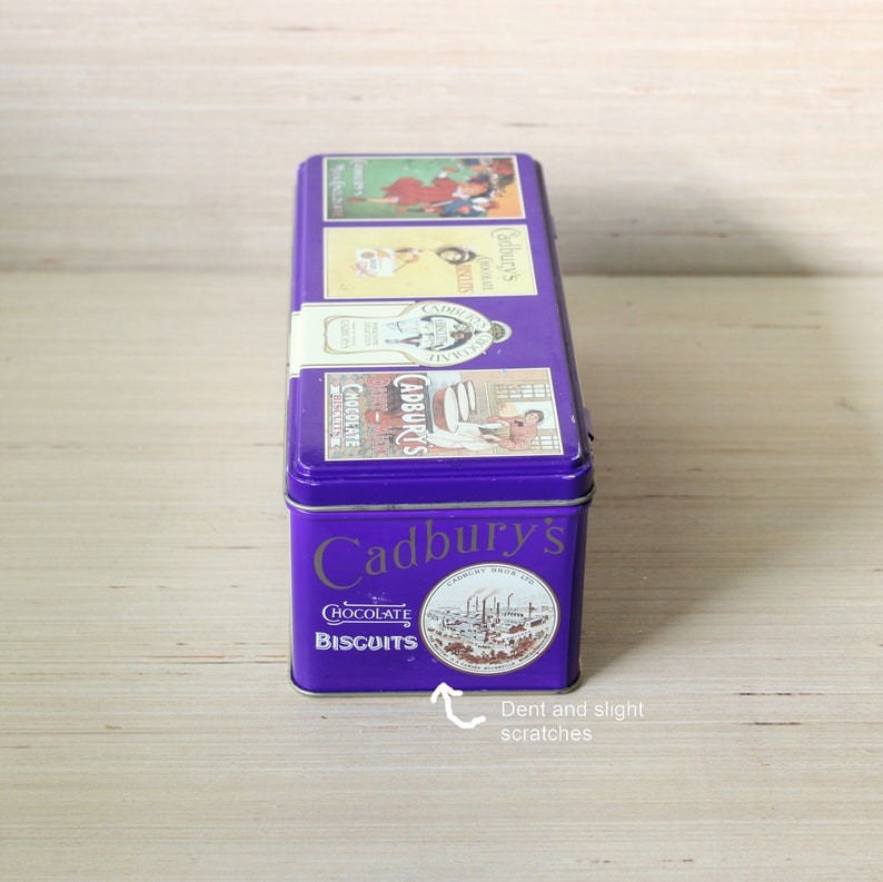 Cadbury's Chocolate Covered Biscuits Tin--purple, Mid 1990s--great ...