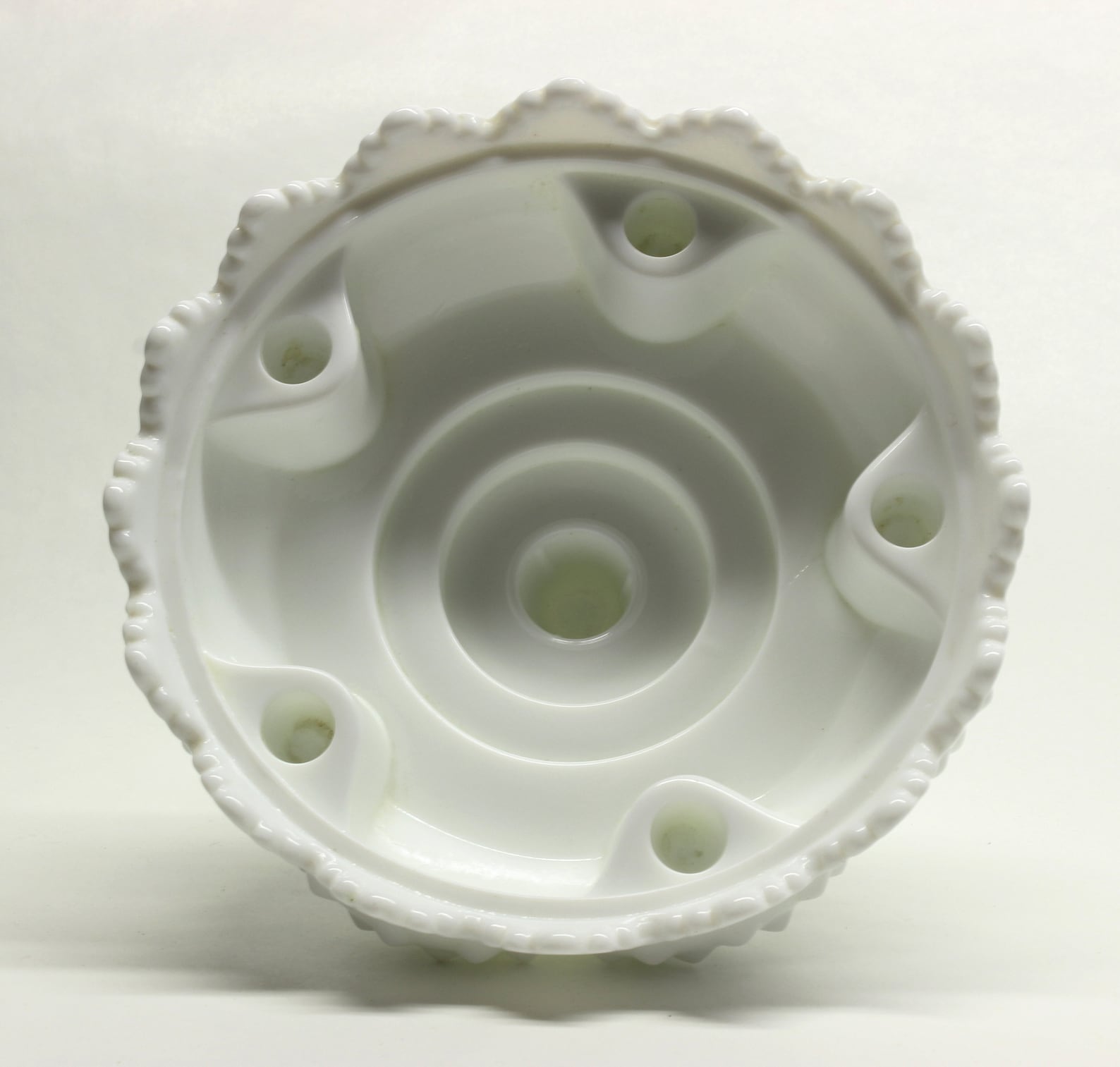 Fenton Milk Glass Hobnail Epergne Pre 1950s | Etsy