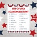 4th of July Scavenger Hunt, Patriotic Scavenger Hunt, Barbecue Game ...